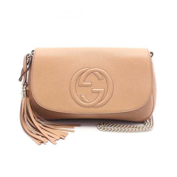 Gucci | Bags | Gucci Soho Interlocking G Shoulder Bag Leather Womens ...